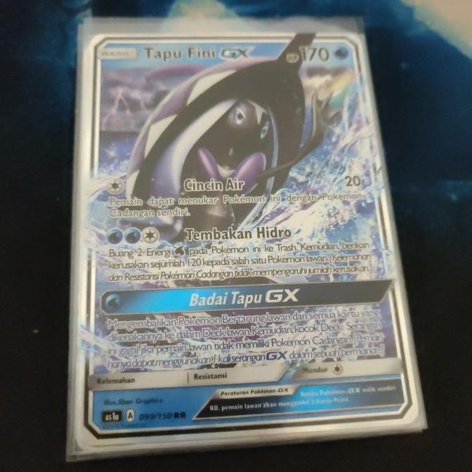 Jual Kartu Pokemon TCG ID Indonesia AS1a Tapu Fini GX RR | Shopee Indonesia