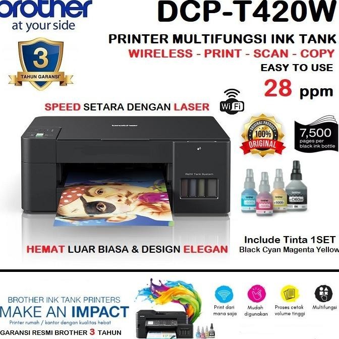 Jual Brother Printer Dcp T420W T420 Wireless / Print / Scan / Copy / Wifi Xaworld | Shopee Indonesia