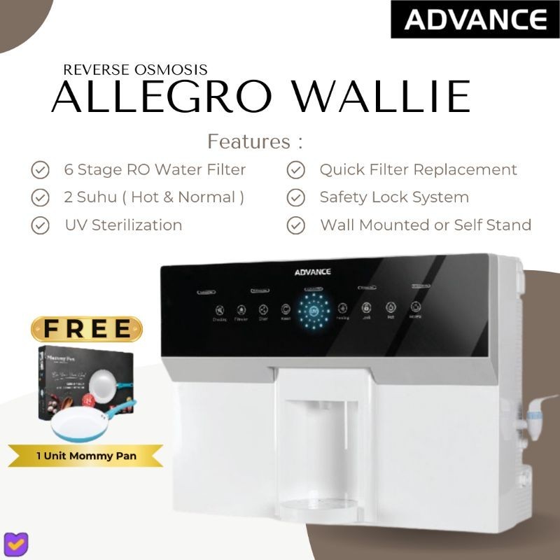 Jual Dispenser tanpa galon water purifier filter air RO ADVANCE ALLEGRO ...