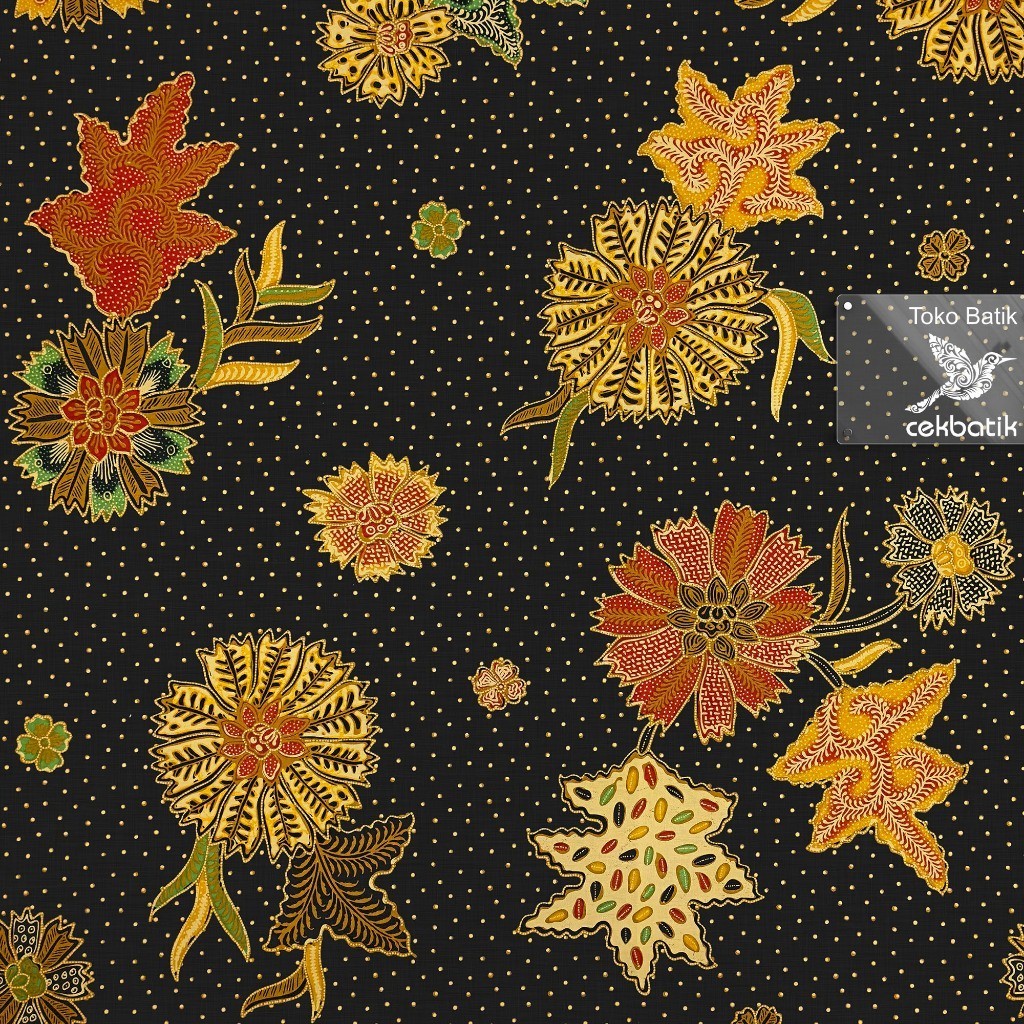 Jual Kain Batik - Motif Bunga SOGAN Jawa Modern Spesial Ukuran Lebih ...