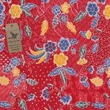 Jual Kain Batik - Motif 3 Bunga Warna (Merah Manis) | Shopee Indonesia