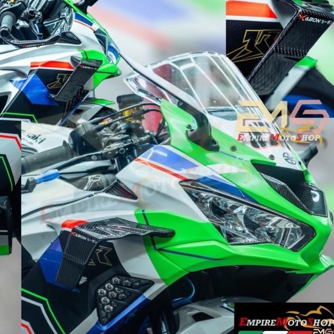 Jual KABON SIDE WINGLET ZX6R ZX25RR ZX4R MODEL BMW CARBON SAYAP SAMPING ...