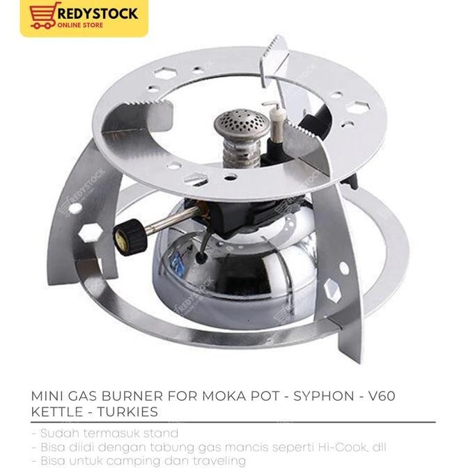 Jual KOMPOR MINI GAS BURNER WITH STAND FOR SYPHON - MOKA POT - KETTLE ...