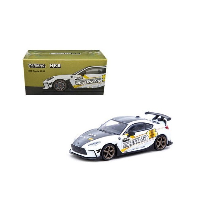 Jual FLASH SALE!!! TARMAC WORKS TOYOTA GR86 RHD WHITE "HKS HIPERMAX S" 1/64 DIECAST TERMURAH ...