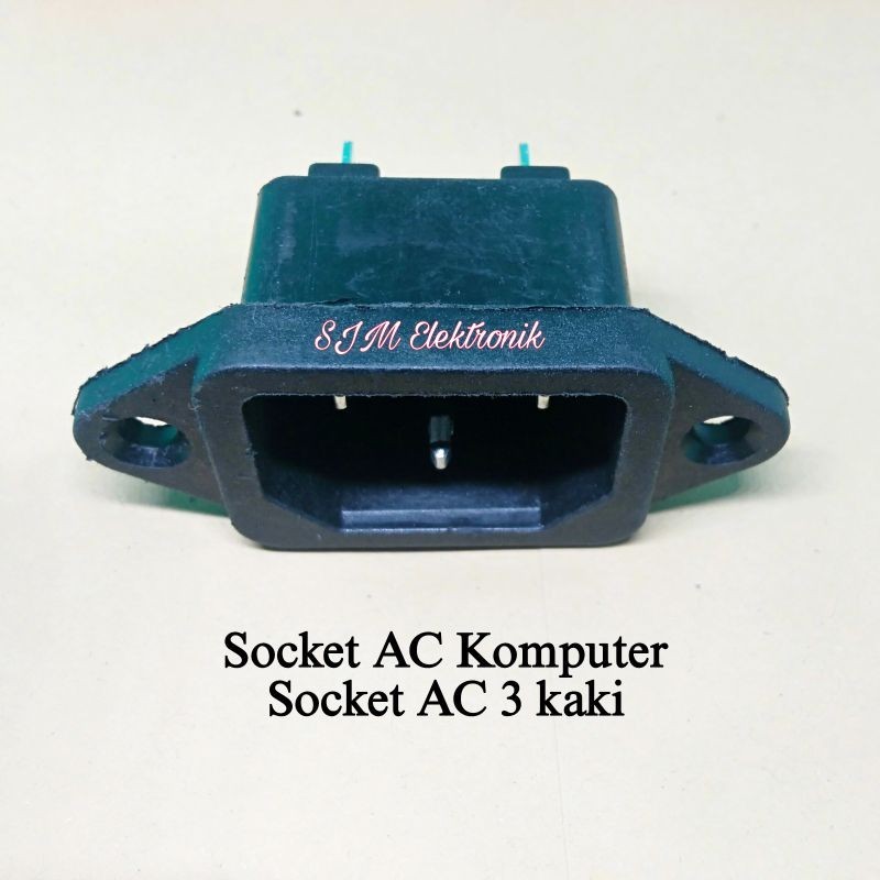Jual Socket AC komputer Soket Ac 3 kaki | Shopee Indonesia