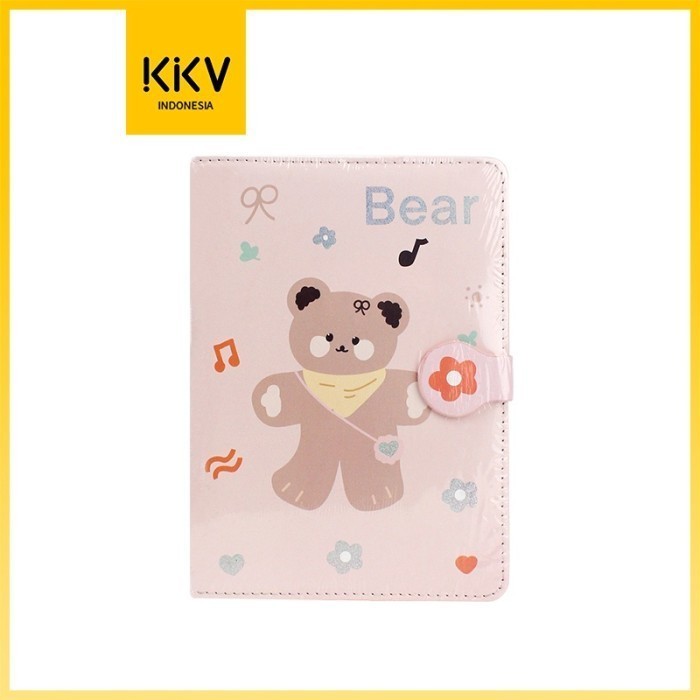 Jual Produk Kkv Mikirei Pu Bear Series Journal Buku Mini Notes Notebook ...