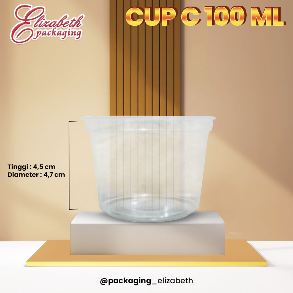 Jual Cup C pudding 60mk, 90ml, & 100ml (tanpa tutup) | Shopee Indonesia