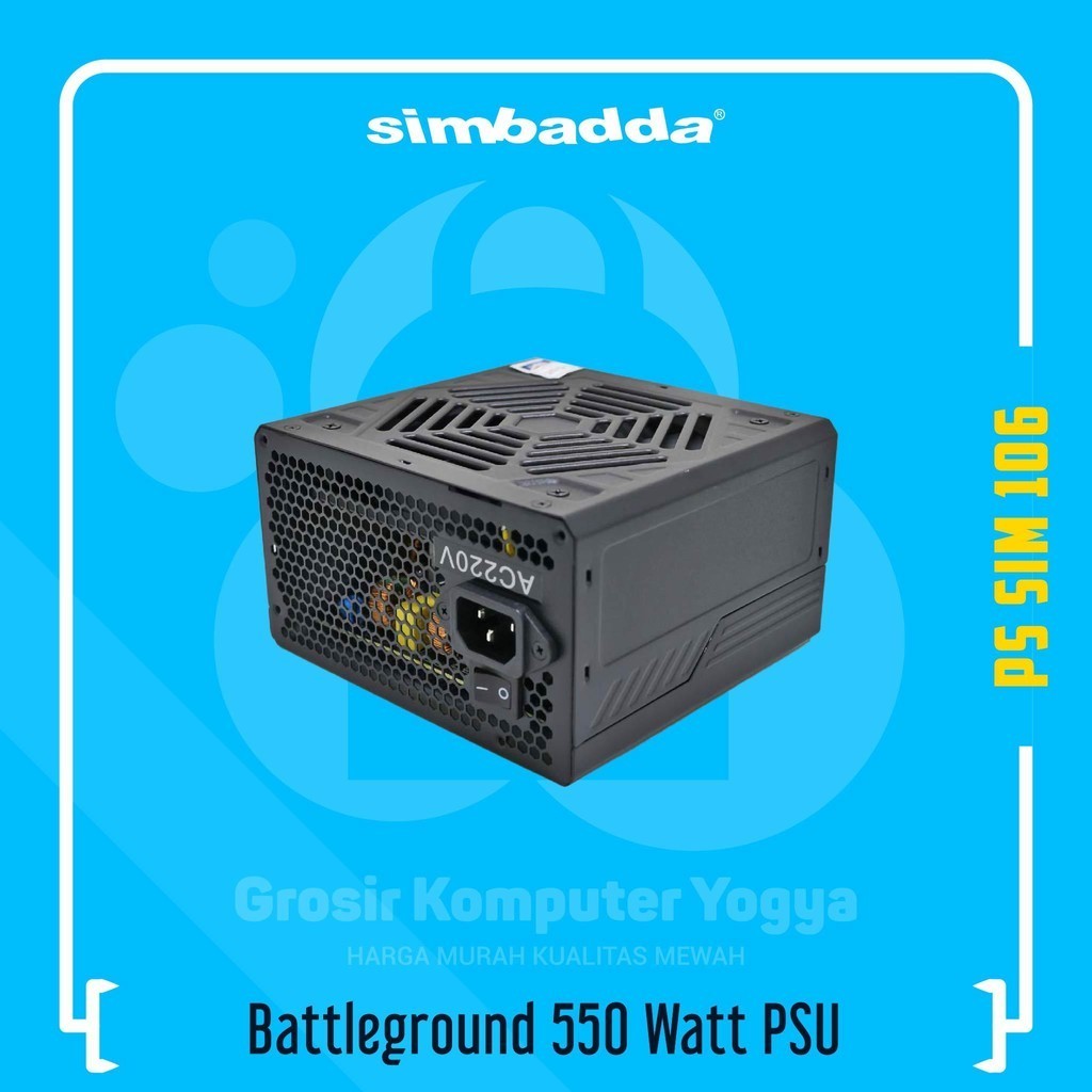 Jual Simbadda Battleground 550W 550 Watt ATX 12V Power Supply Unit PSU ...