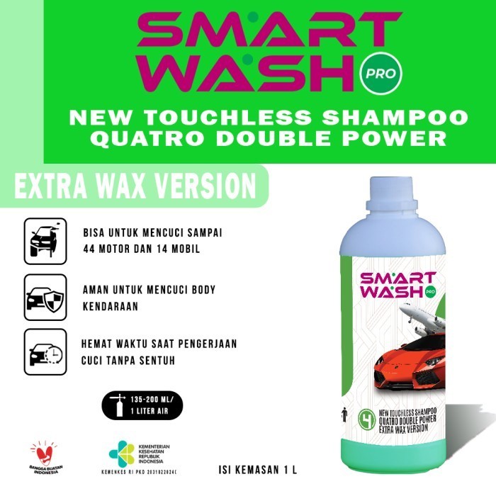 Jual Shampoo Touchless SMART WASH PRO Versi QUATRO kemasan 1liter ...