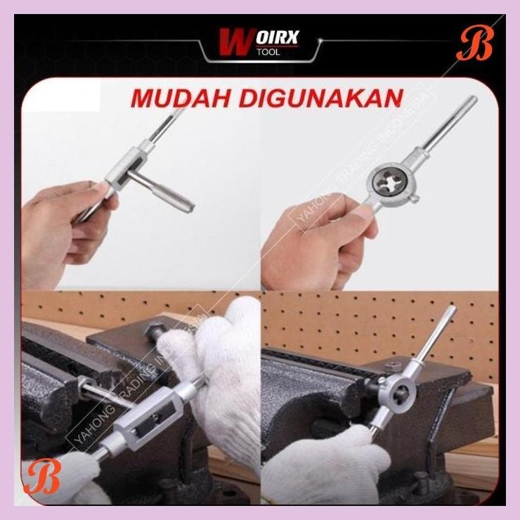 Jual TAP DIE SET 12 PCS ALAT SNAI DAN TAP ULIR MUR BAUT ALAT SENAI ...