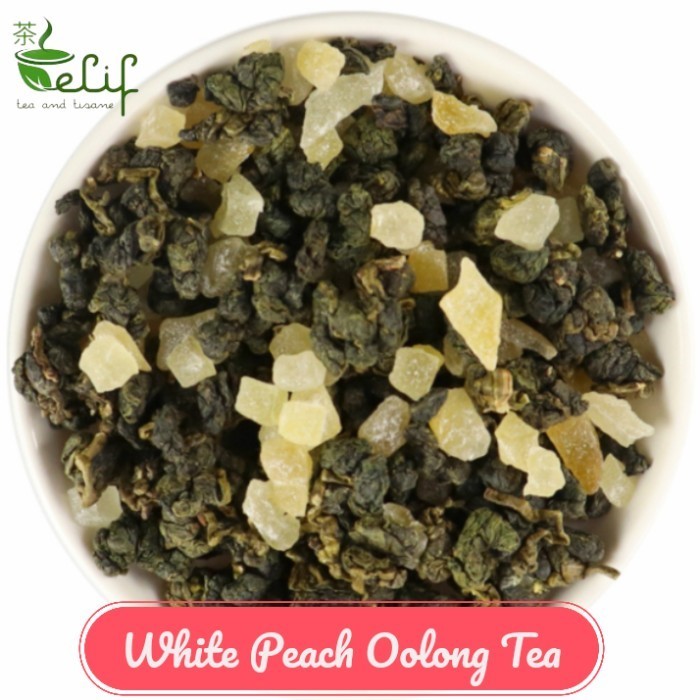 Jual White Peach Oolong Tea Fresh Oolong Tea With Real Dried Peach ...