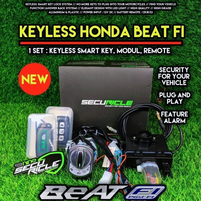 Jual Kunci Keyless Smartkey Honda Beat Plus Alarm PNP Original Nine ...