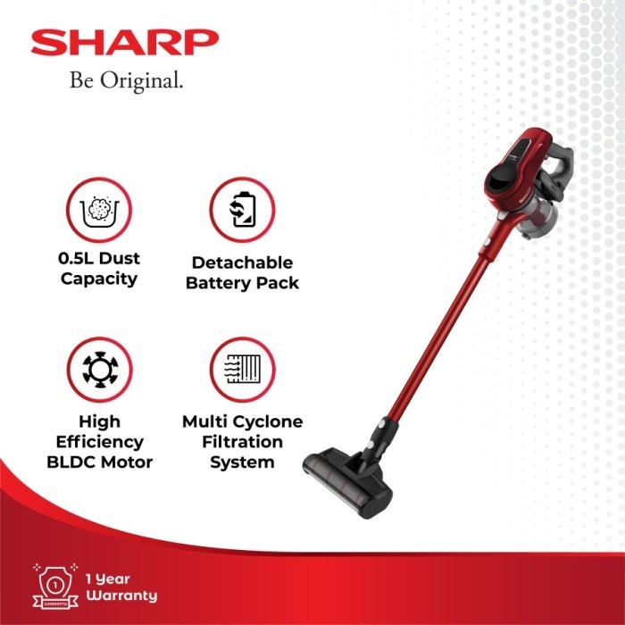 Jual SHARP Cordless Vacuum Cleaner With Mop Kit - EC-SA95Y-R | Shopee ...