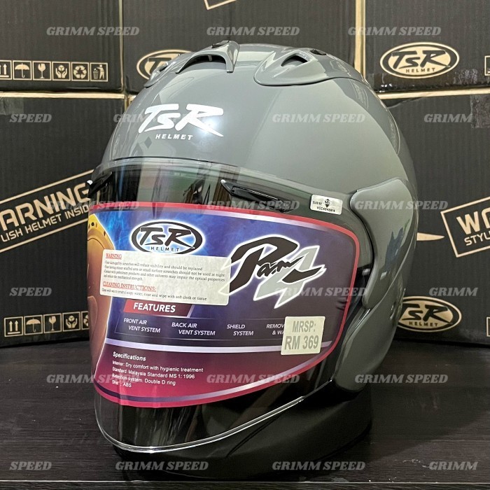 Jual Helm TSR Ram 4 Modern Grey - TSR Helmet | Shopee Indonesia