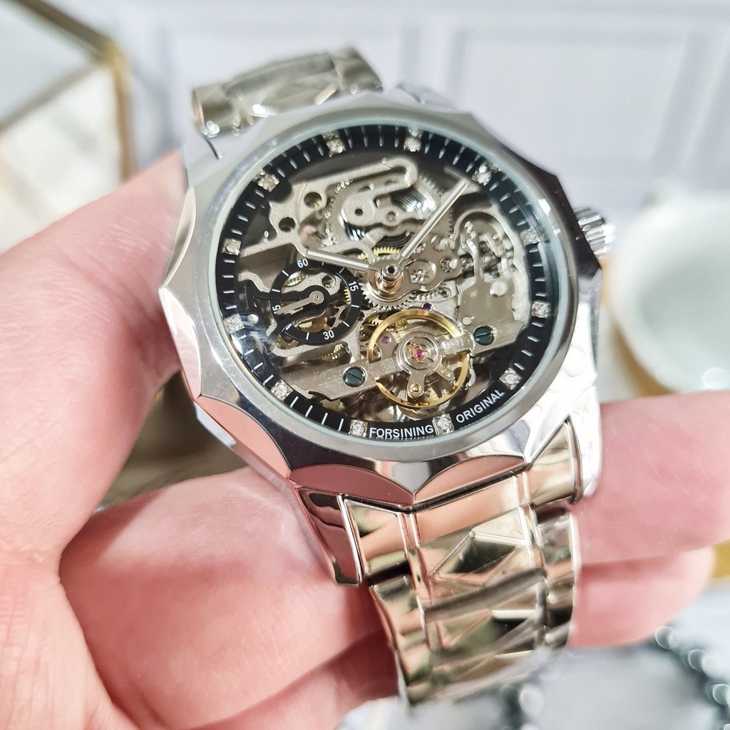 Jual FORSINING Jam Tangan Pria Original Automatic Otomatis Mechanical ...