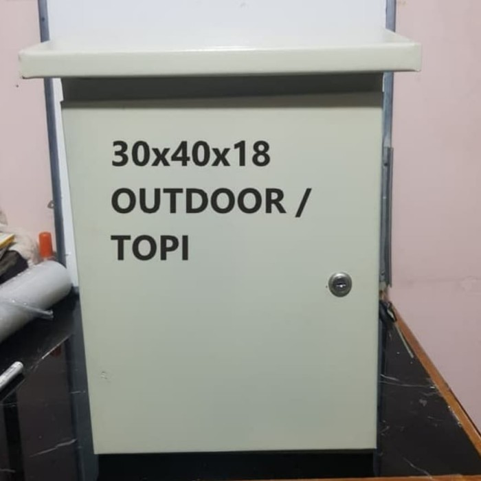 Jual Box Panel Listrik 30x40 Topi + Rel MCB / Box Panel 30x40 Outdoor + Rel | Shopee Indonesia