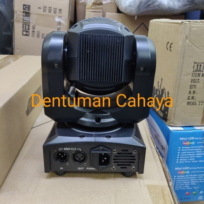 Jual MINI MOVING HEAD BEAM 30W FULL COLOR GOBO LAMPU SOROT PANGGUNG ...