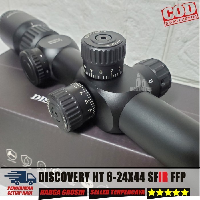 Jual Teleskop Discovery HT 6-24x44 SFIR FFP Retikel Titik Tengah Anti ...