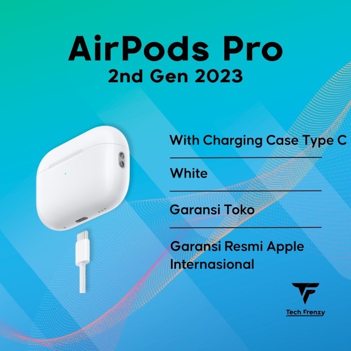 Jual Apple AirPods Pro Gen 2 2023 With Type C Charging Case | Shopee Indonesia