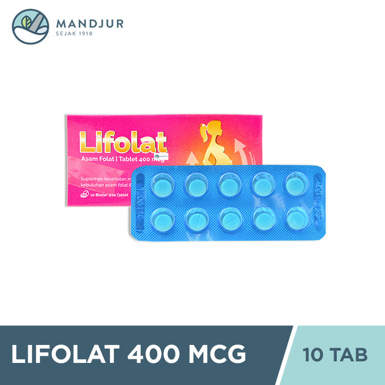 Jual Lifolat 400 mcg 10 Tablet - Suplemen Ibu Hamil dan Menyusui ...