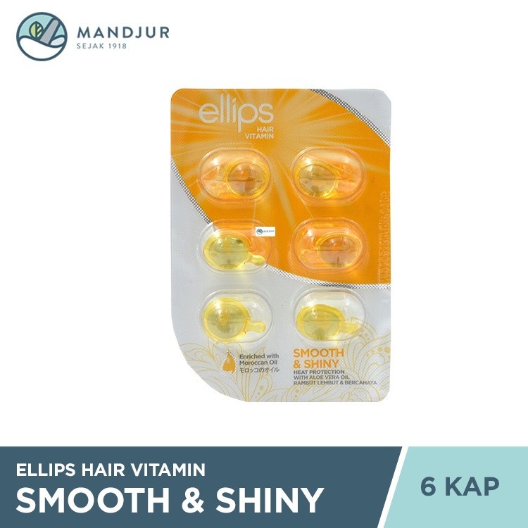 Jual Ellips Hair Vitamin Smooth & Shiny 6 Kapsul - Vitamin Rambut untuk ...