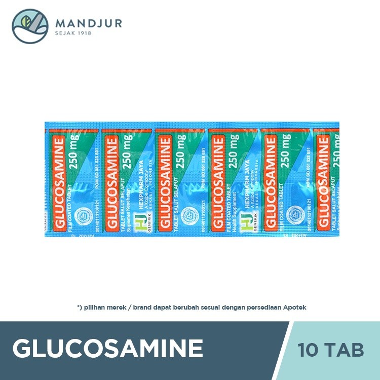 Jual Glucosamine 250 mg 10 Tablet - Suplemen Kesehatan Persendian ...