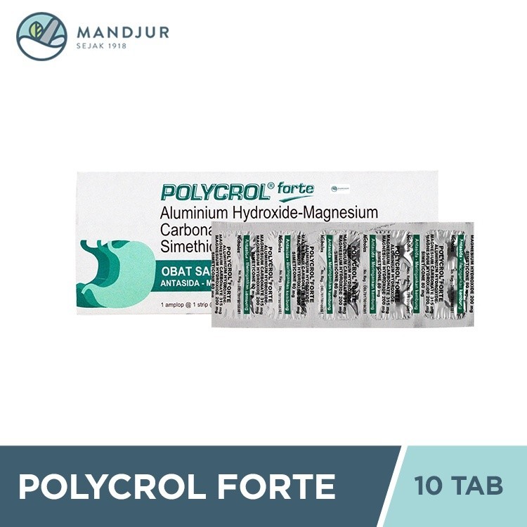 Jual Polycrol Forte 10 Tablet - Obat Sakit Maag dan Asam Lambung ...