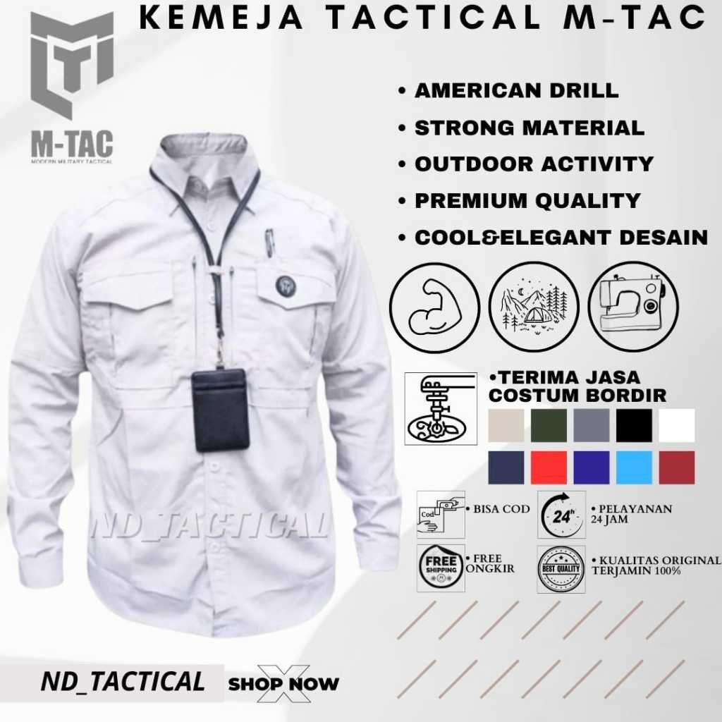 Jual Kemeja Tactical MTAC Lengan Panjang Seragam M-TAC Outdoor Pria ...