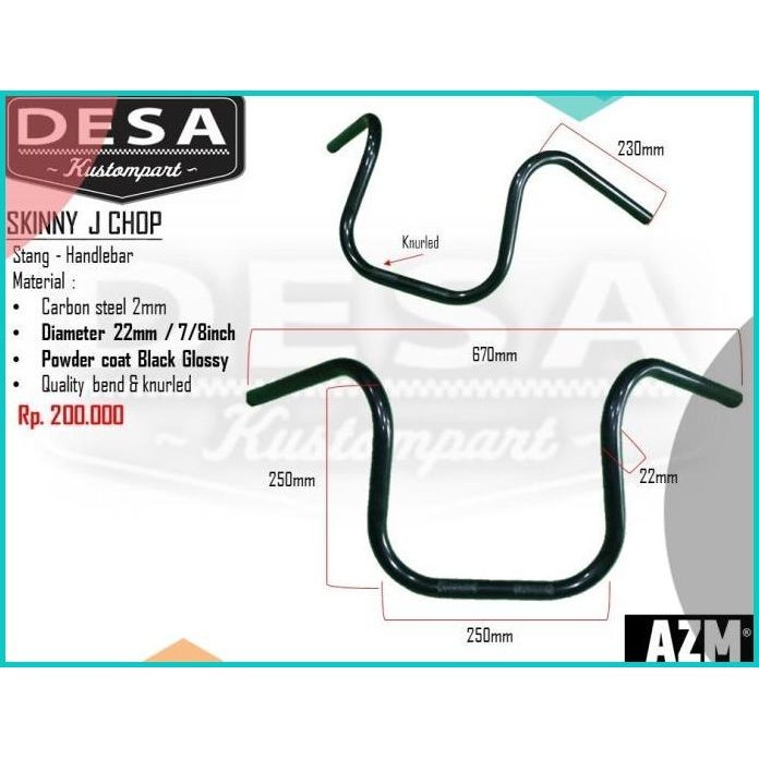 Jual Stang Custom Stang Chopper Stang Bobber Stang Motor SkinnyJ Chop ...