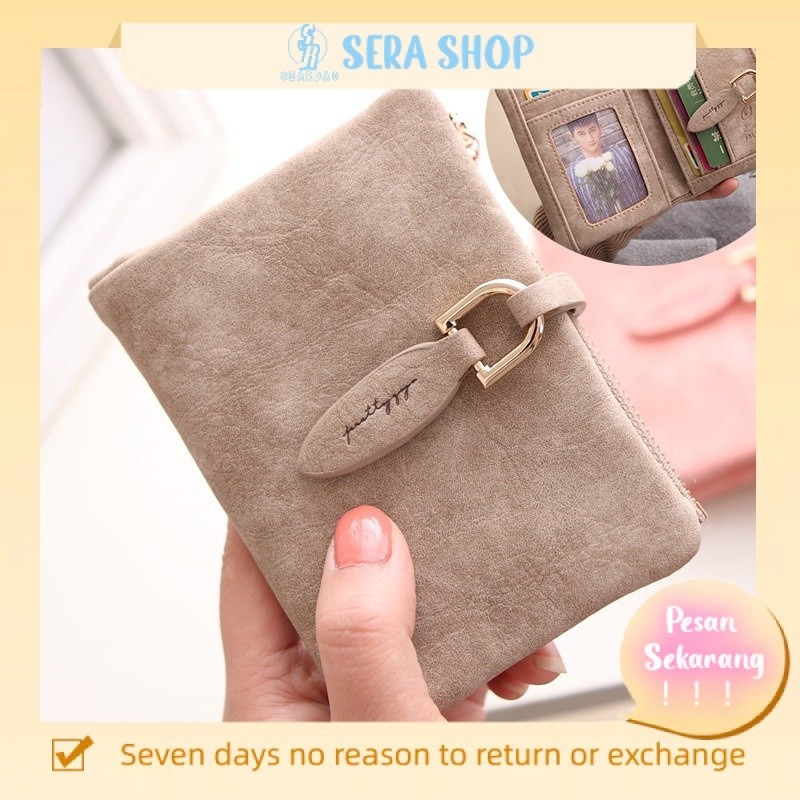 Jual dompet prettyzys Sera baru dompet wanita pendek ultra-tipis fashion Korea all-match Eropa ...