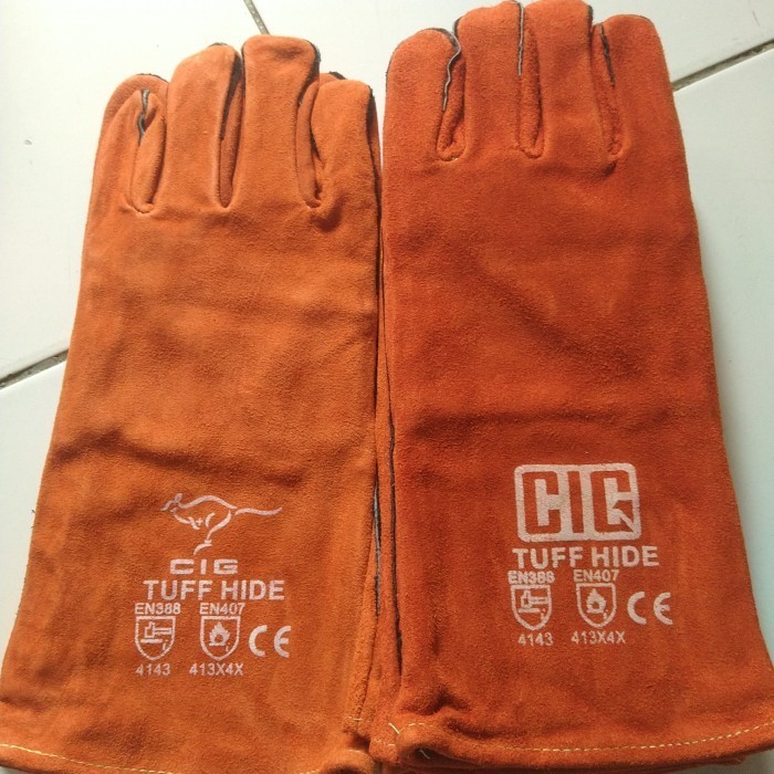 Jual sarung tangan las tuff hide cig | Shopee Indonesia