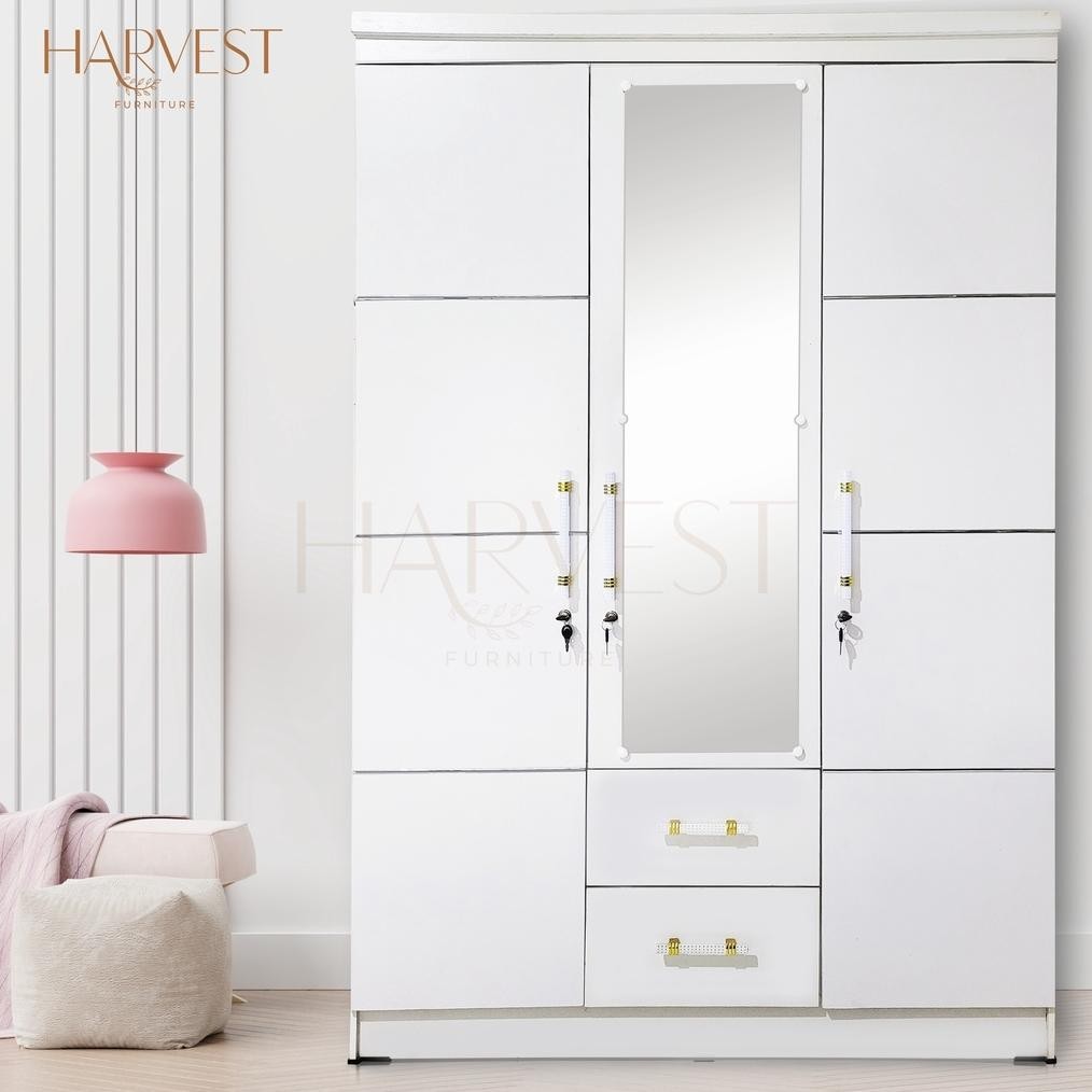 Jual Lemari Pakaian Baju 3 Pintu Murah Modern Minimalis | Shopee Indonesia