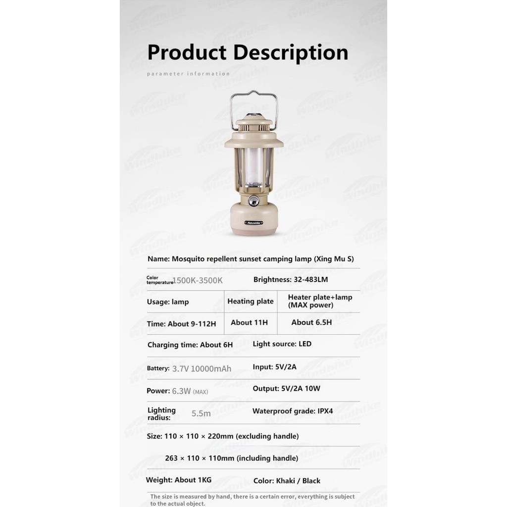 Jual LAMPU / LENTERA / PETROMAX LED TENDA CAMPING NATUREHIKE CNH22DQ011 ...