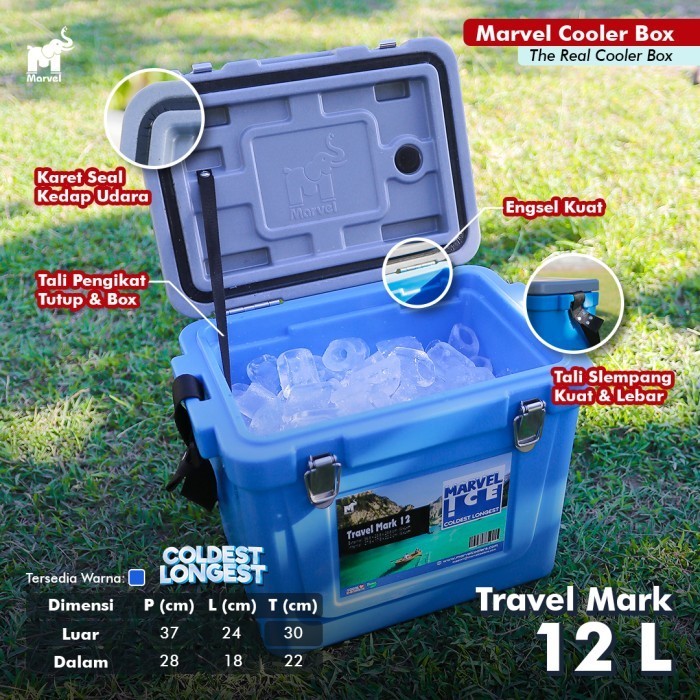 Jual NEW MARVELCOOLERS 12 LTR - TRAVEL MARK (COOLBOX - ICEBOX - COOLER ...