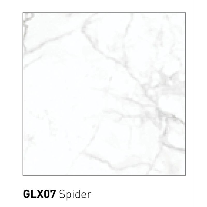 Jual GRANIT GLOSSY MOTIF MARBEL PUTIH LUX 1.0 GLX07 SPIDER UKURAN 60X60 ...