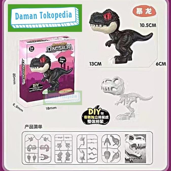 Jual Dinosaurus Diy Bongkar Pasang Dino Indoraptor T Rex Mosasaurus ...
