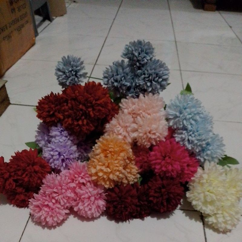 Jual Bunga palsu Pompom mini | Shopee Indonesia