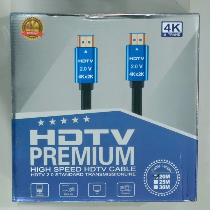 Jual Kabel HDMI 20Meter 4K ULTRA HD Premium V2.0 / hdmi 20 m premium | Shopee Indonesia