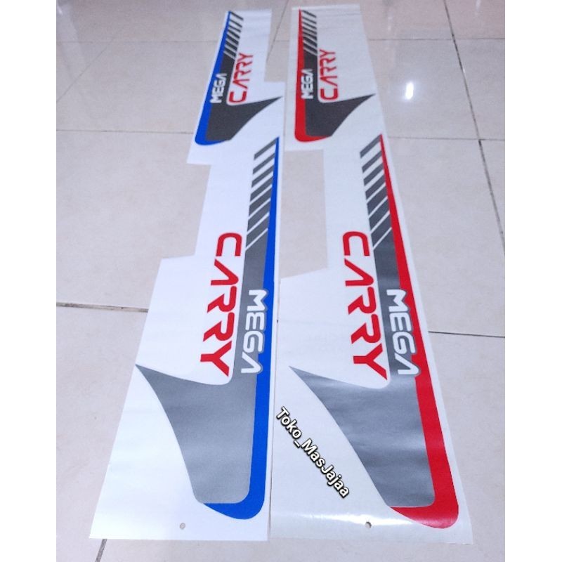 Jual Sticker stiker body mega carry sepasang / stiker pintu mega carry ...