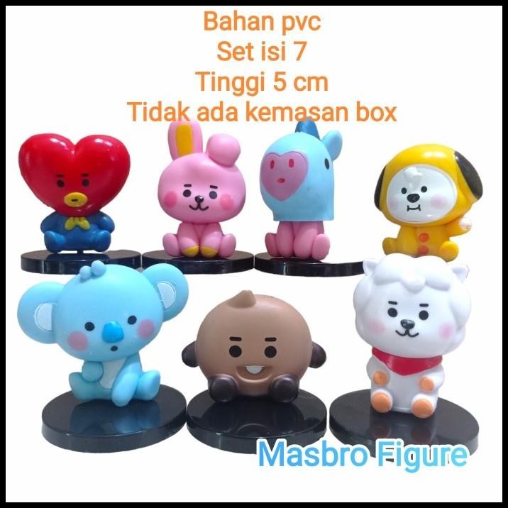 Jual Bts Action Figure Cartoon Version - Kpop Bt21 Duduk | Shopee Indonesia