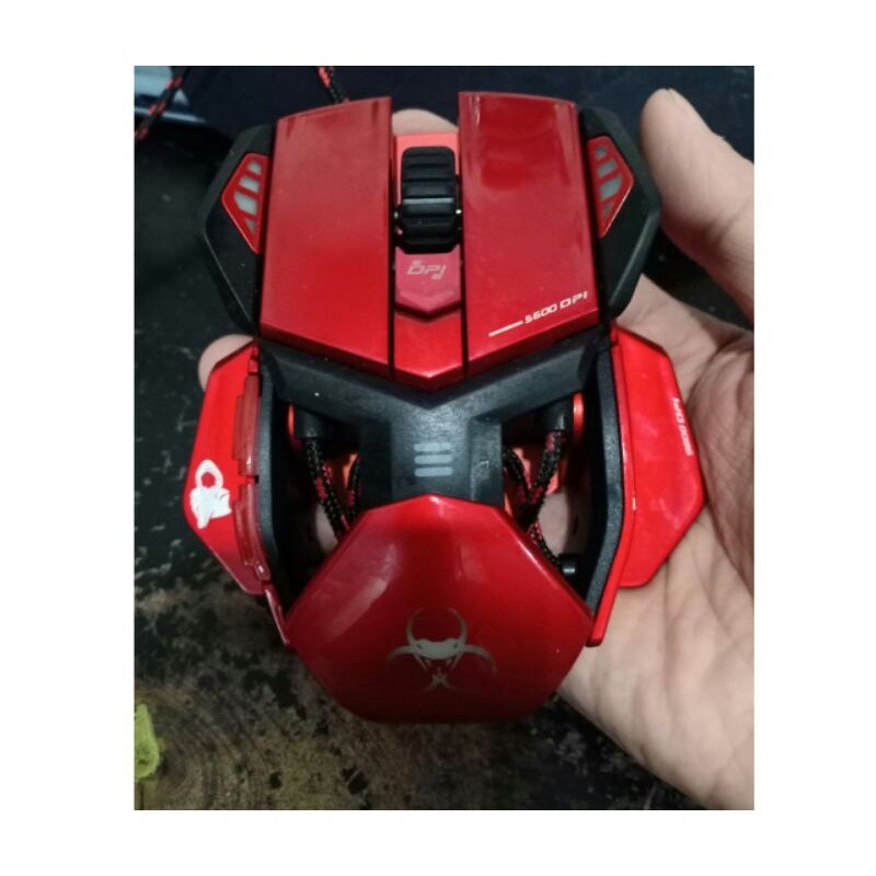 Jual xon mouse phantom dragon war laser gang usb profesional game ...