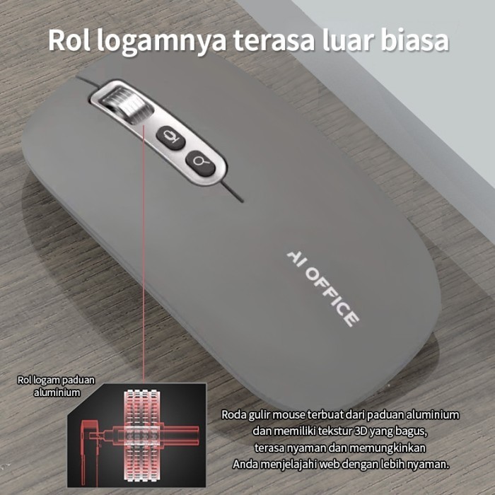 Jual Miclink Mouse Ai Cerdas Pengenal Suara-M108 Rechargeable | Shopee ...