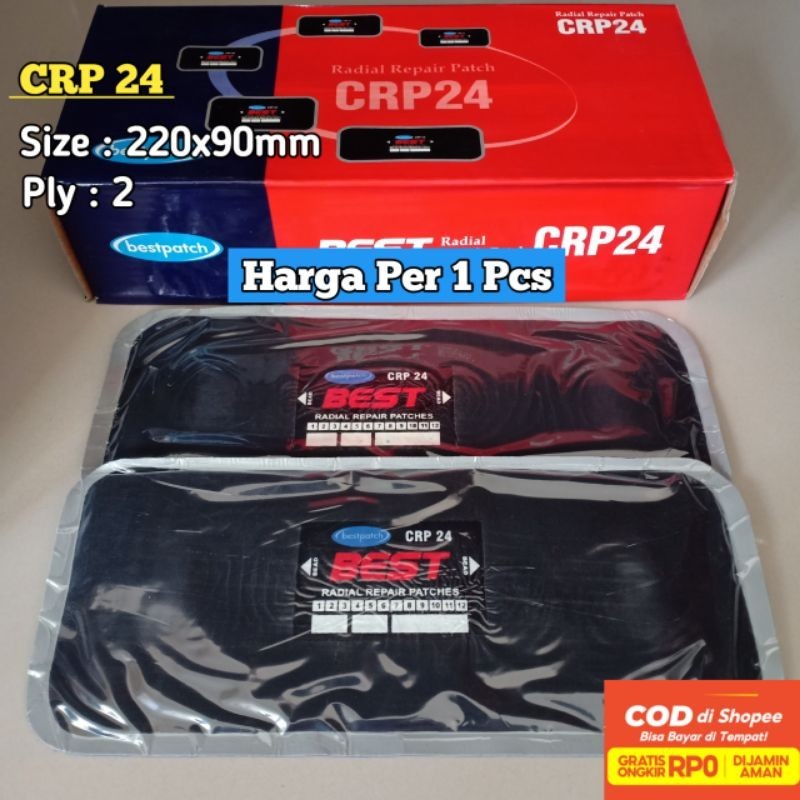 Jual Bestpatch CRP 24 Per Pcs / Biji / Lembar - Karet Tambal Ban Luar - Tip Top - Karet Patch ...