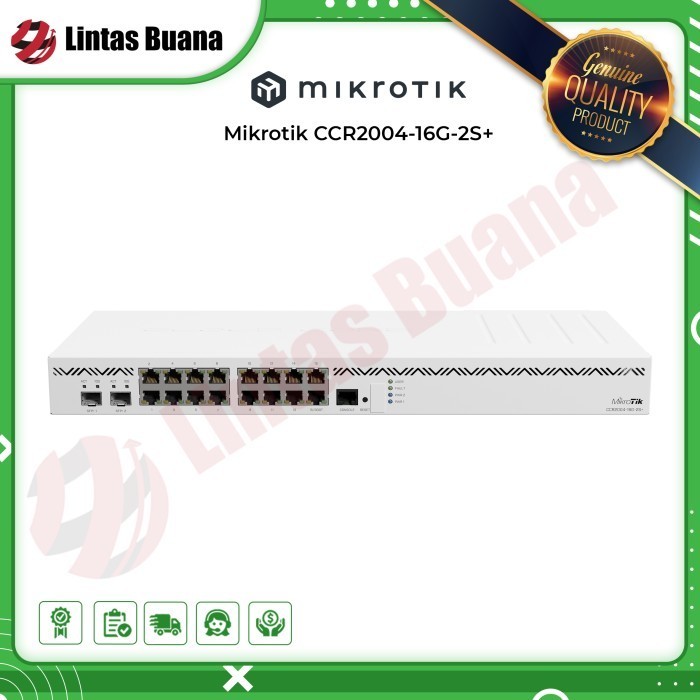 Jual MikroTik CCR2004-16G-2S+ Cloud Core Router CCR 2004 16G 2S ...