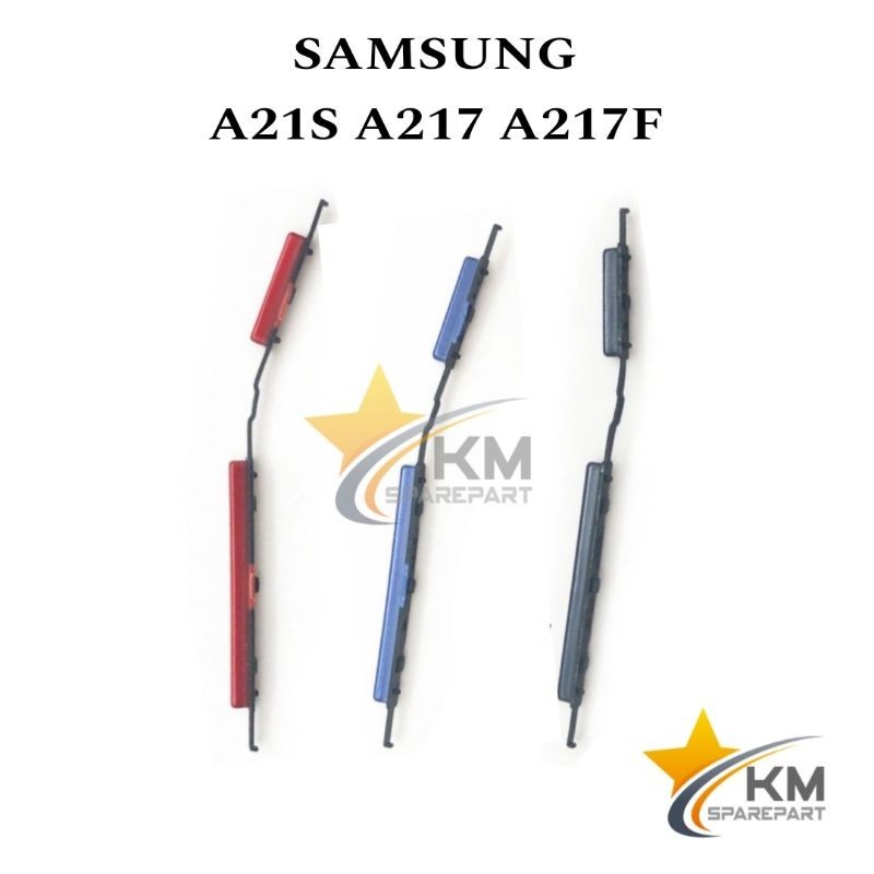 Jual Tombol Luar Power On Off Volume Samsung A21S A217F Pernik Rubber ...