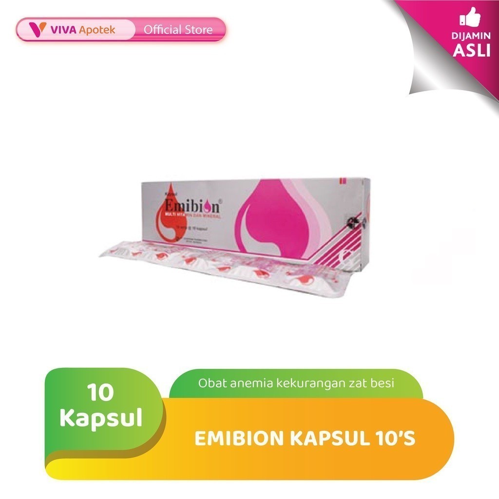 Jual Embion untuk Mencegah Anemia (10 Kapsul) | Shopee Indonesia
