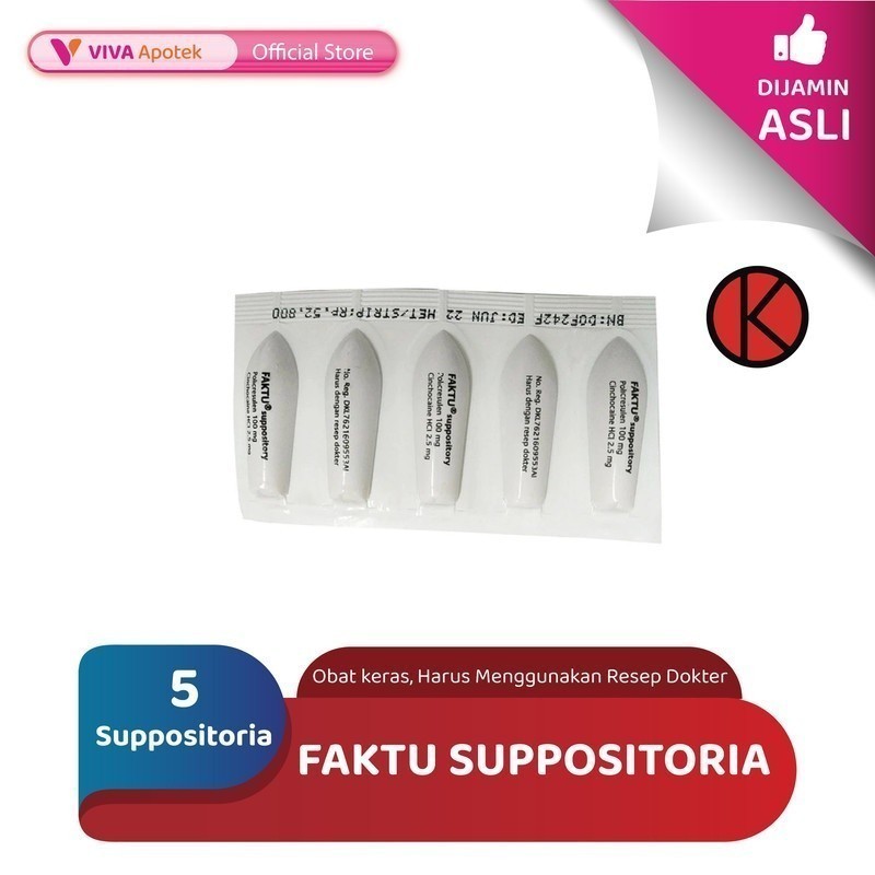 Jual Faktu Suppositoria / Wasir / Pendarahan (5 Suppositoria) | Shopee ...
