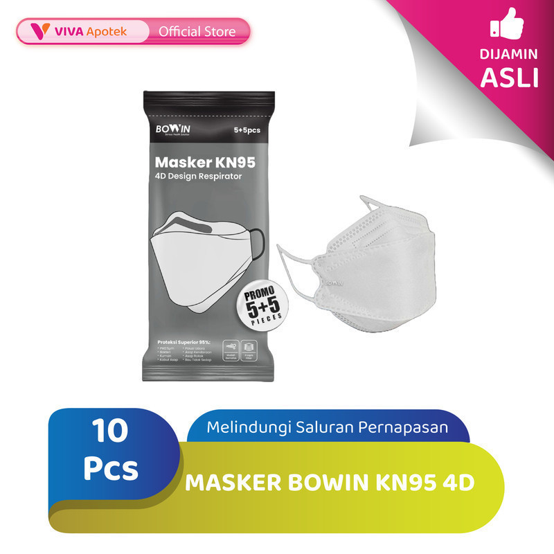 Jual Masker Bowin KN95 4D Pack (5 +5 Pcs) | Shopee Indonesia