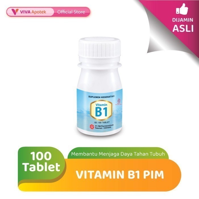 Jual Vitamin B1 PIM (100 Tablet) | Shopee Indonesia