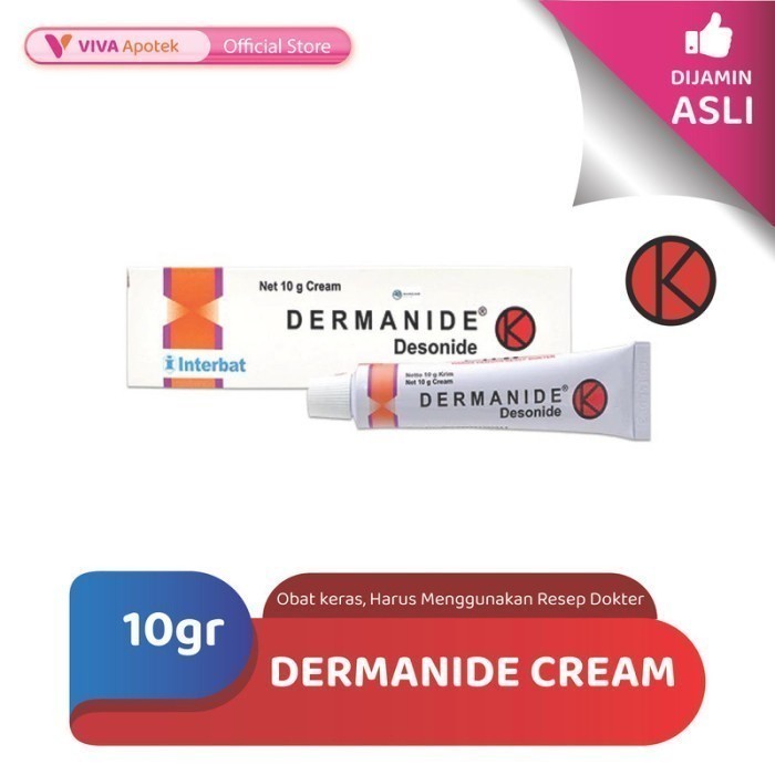 Jual Dermanide Cream / Desonide / Psoriasis / Gatal / Dermatosis (10 ...